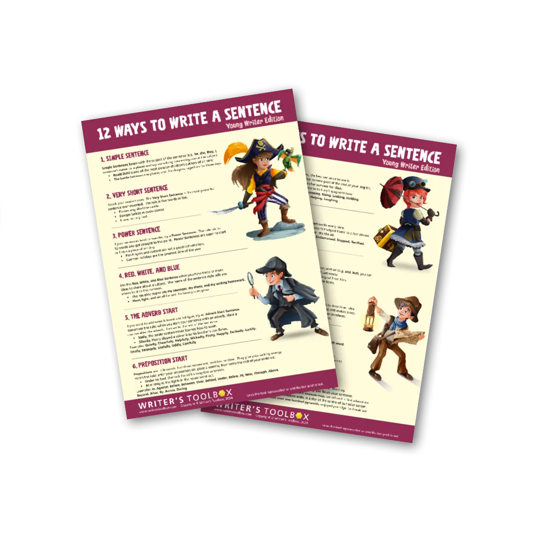 12 Ways to Write a Sentence A4 Cards - Young Writer Edition